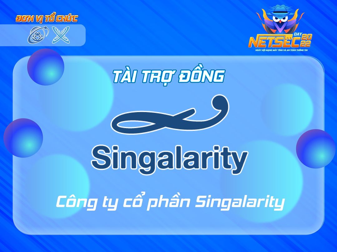 Nhà tài trợ đồng NetSec Day 2022 - Công ty cổ phần Singalarity