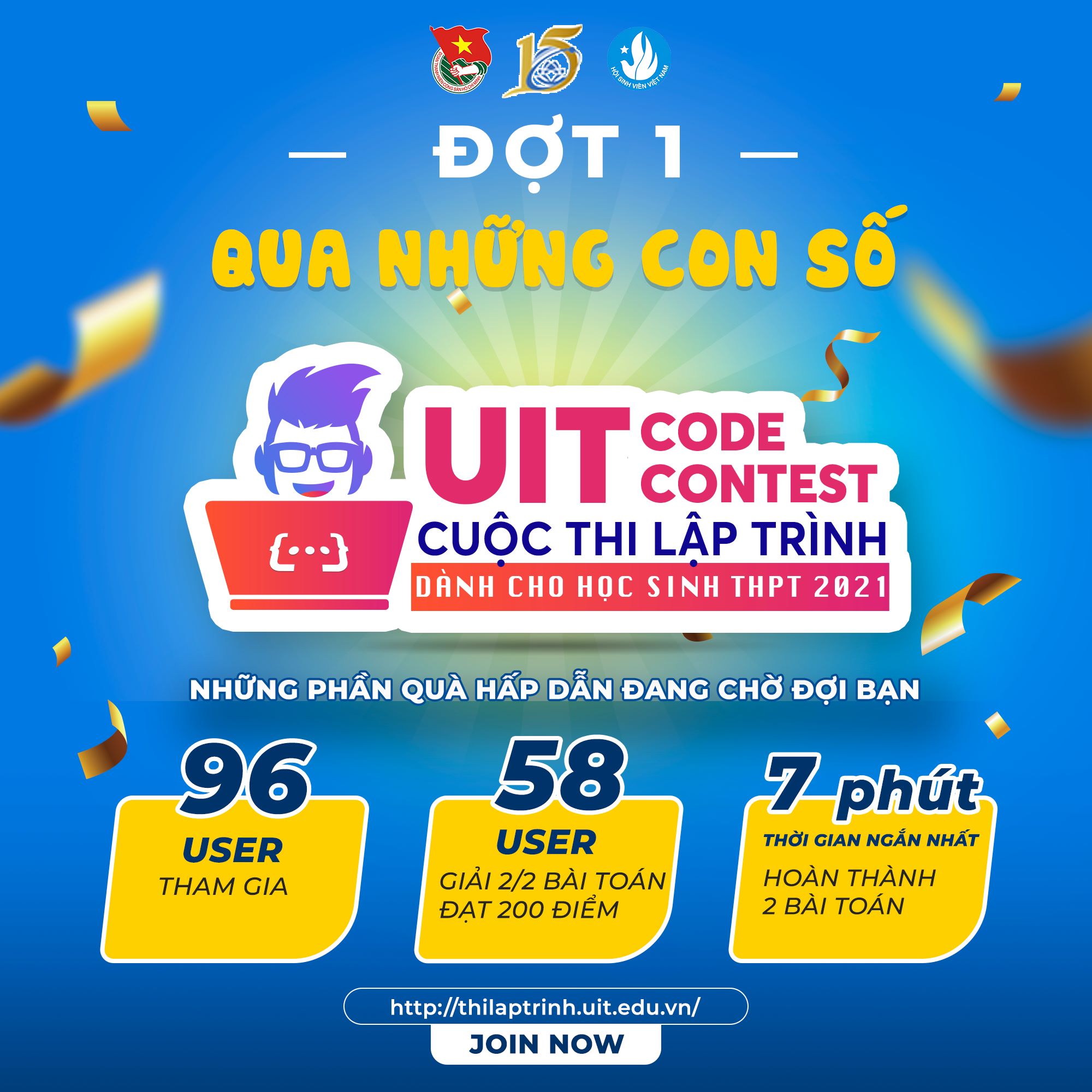 UIT CODE CONTEST ĐỢT 1 QUA NHỮNG CON SỐ