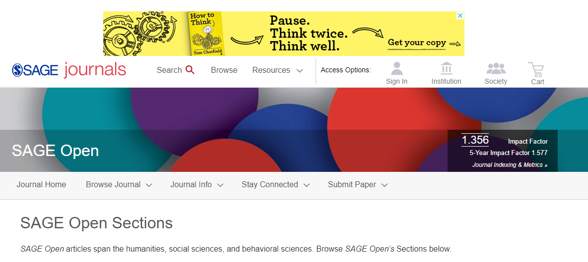 Cơ sở dữ liệu truy cập mở SAGE Open