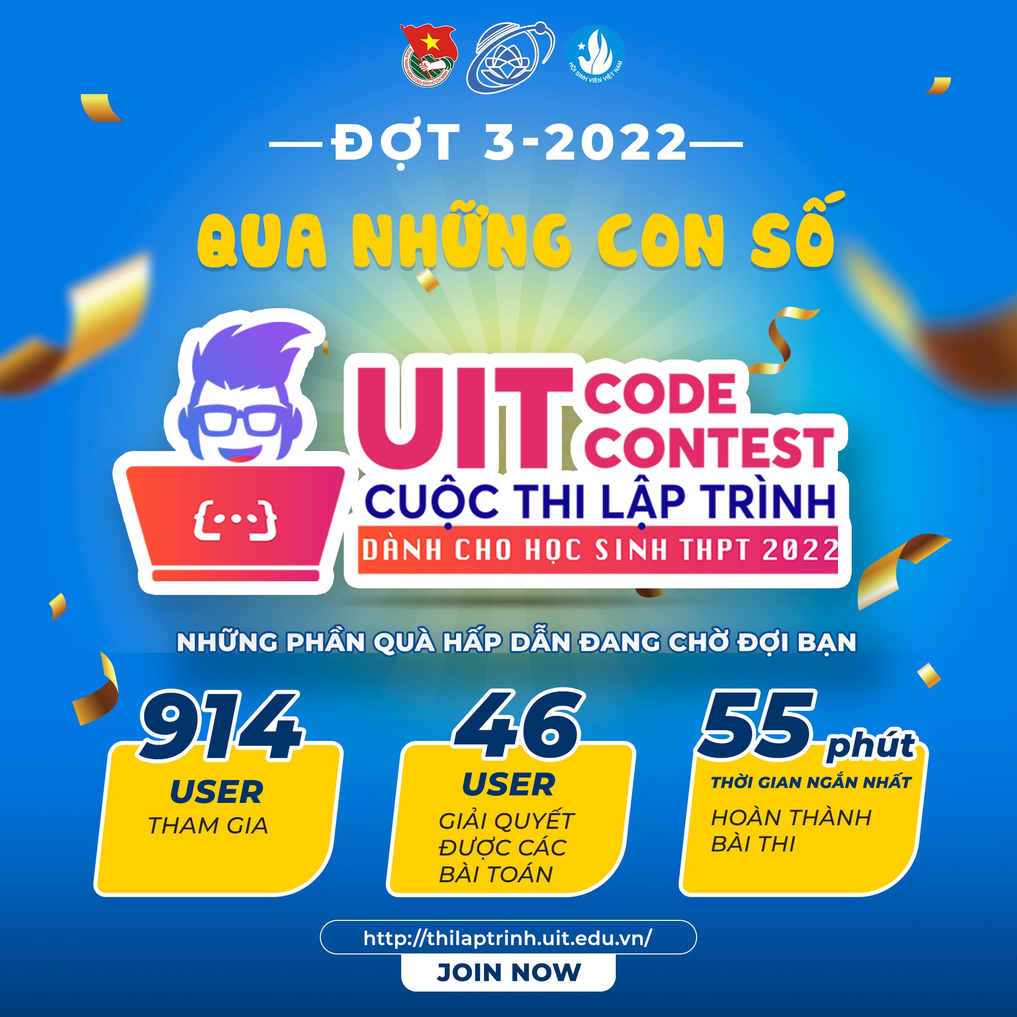 UIT Code Contest đợt 3-2022 qua những con số