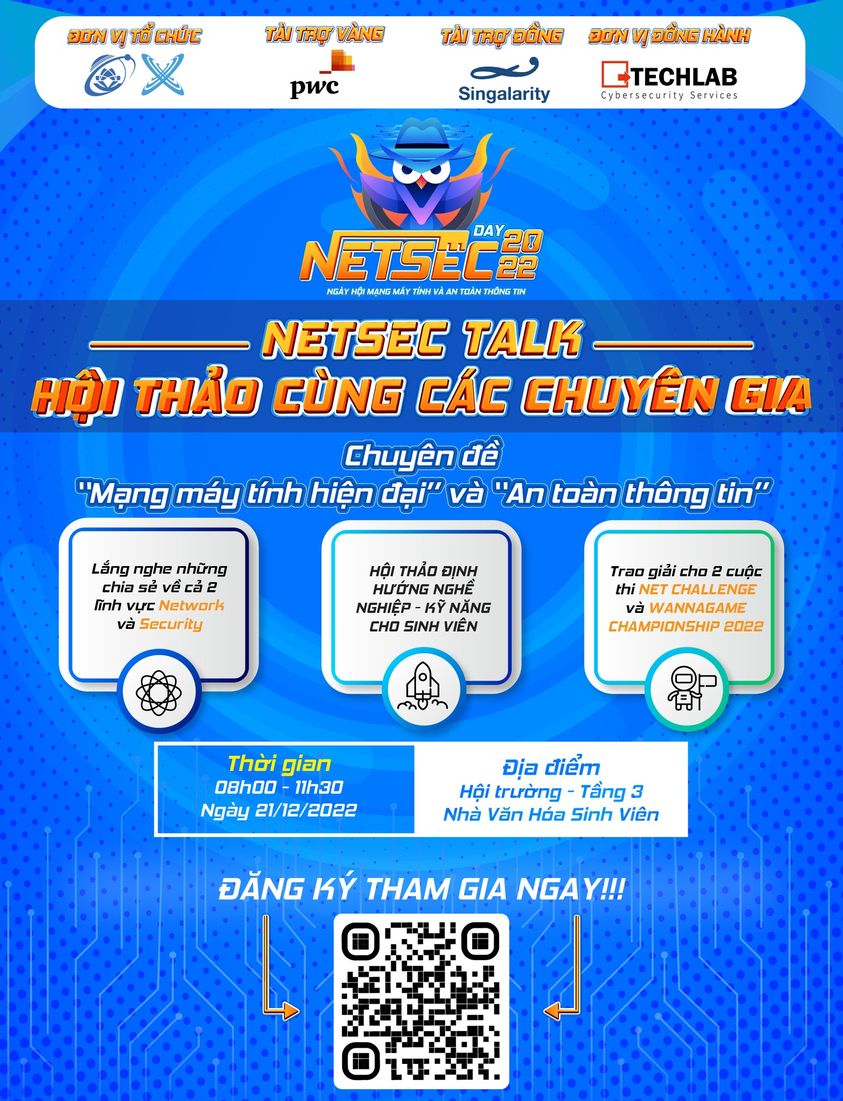 [NetSec Day 2022] NetSec Talk - Hội thảo cùng chuyên gia
