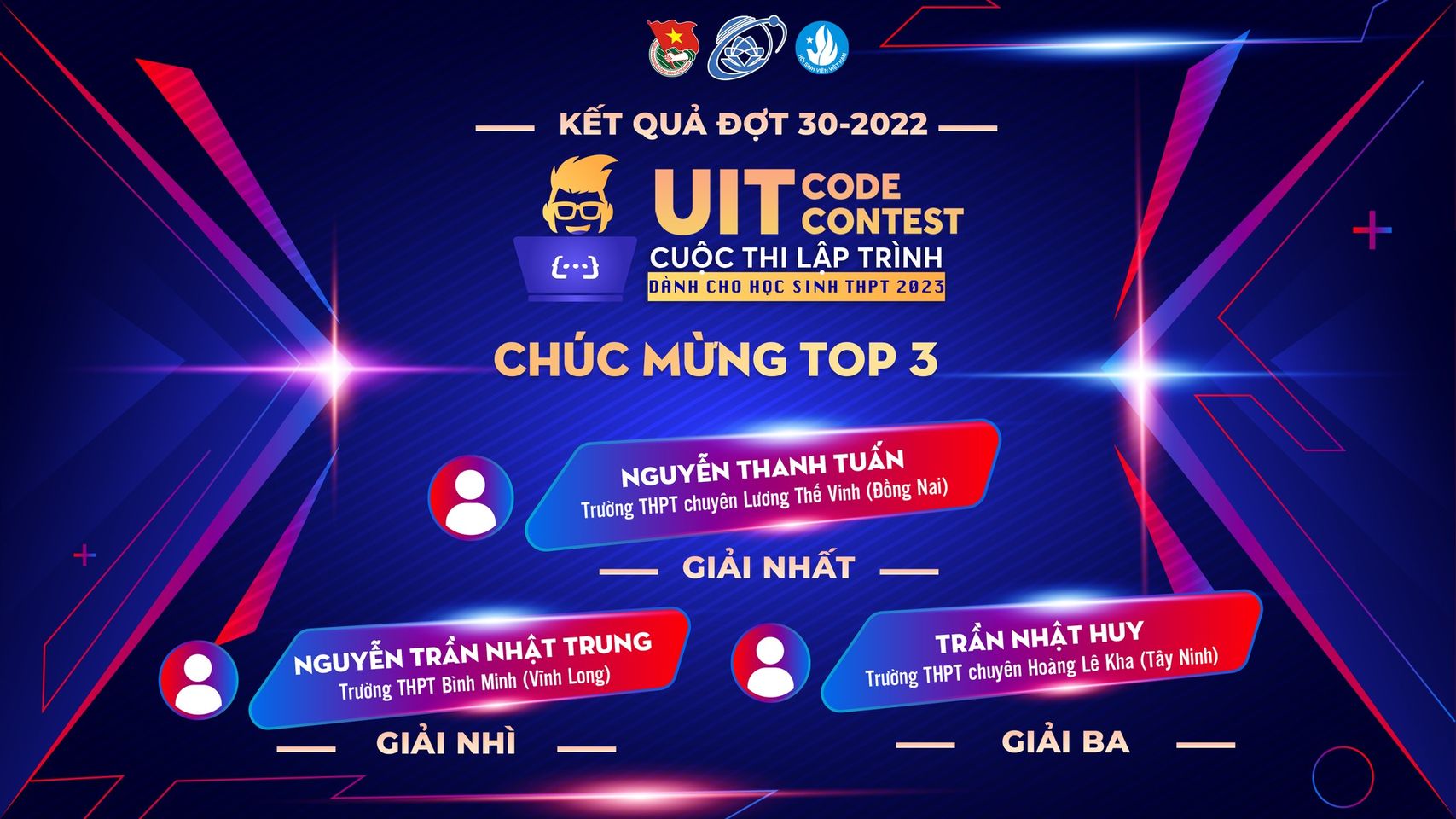 Chúc mừng Top 3 UIT Code Contest đợt 1 - 2023